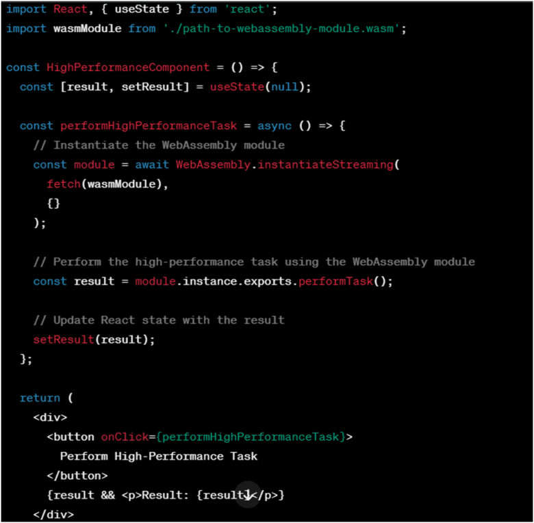 WebAssembly: Revolutionizing Web Development with React